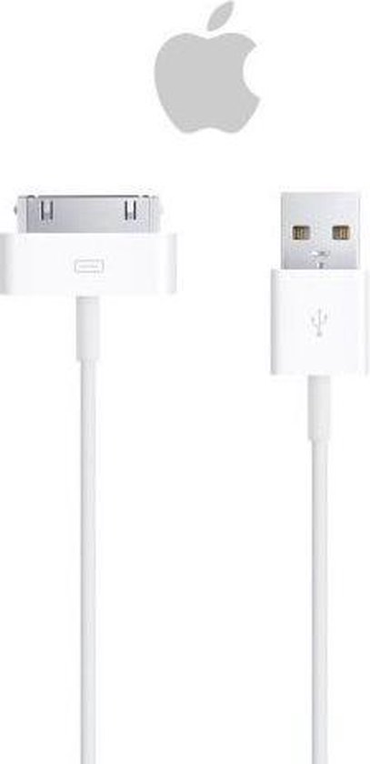 Apple 12W USB Originele Power Adapter oplader met 100cm Apple 30-Pens ...
