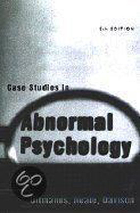 Case Studies in Abnormal Psychology, Thomas F. Oltmanns | 9780471252160 ...