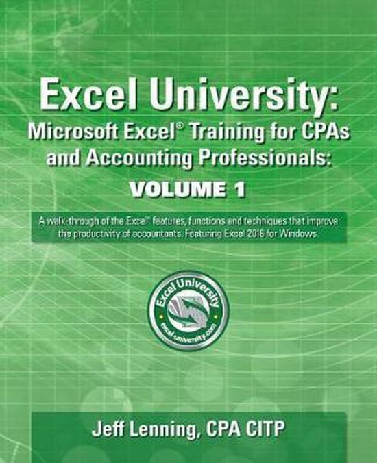 Excel University | 9781534620100 | Jeff Lenning Cpa | Boeken | bol.com
