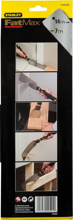 STANLEY Japanse Zaag Fijn/Grof 600mm - 0-20-501 | bol