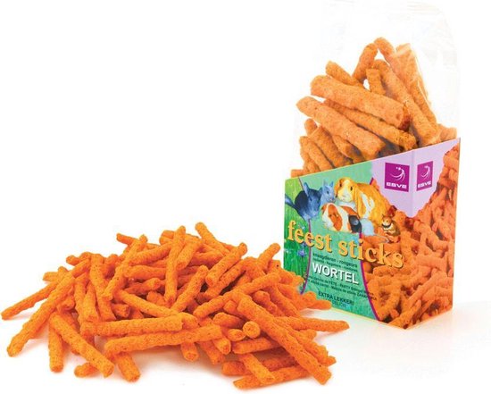 ESVE Feeststicks Wortel - Knaagdier - Snack - 3 x 150 gr | bol