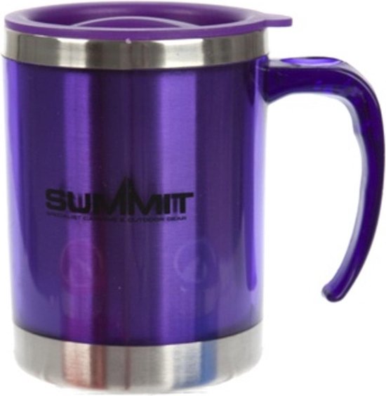 Summit Drinkbeker Met Deksel Aluminium Paars 450 Ml | bol.com