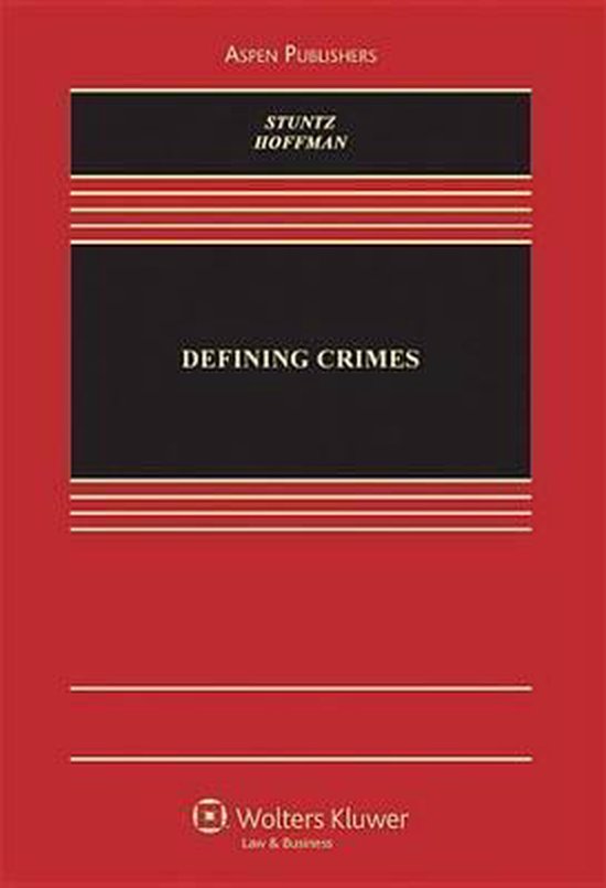 Defining Crimes | 9780735507630 | William J Stuntz | Boeken | bol.com