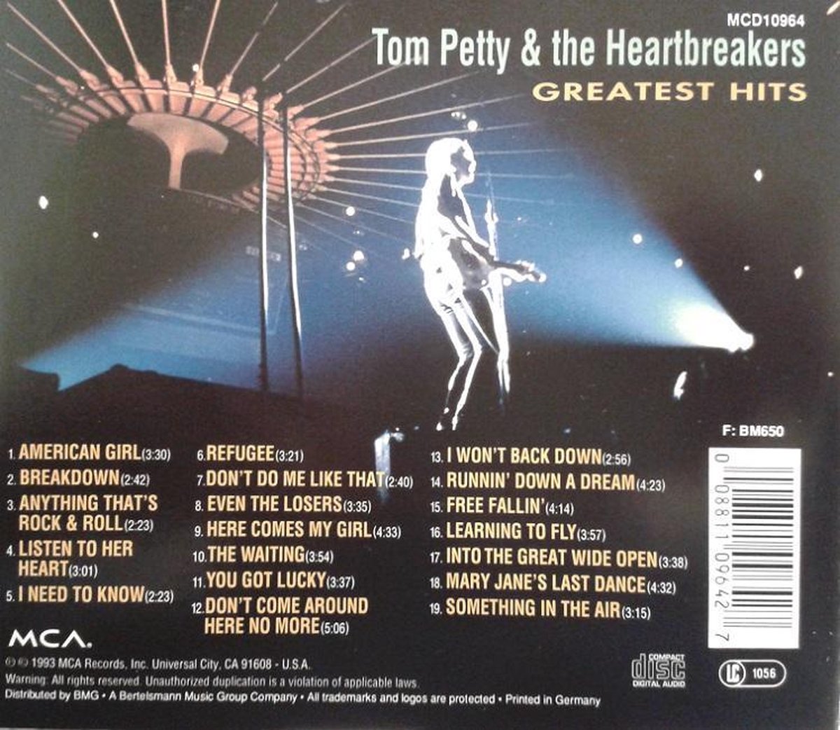 Tom Petty & The Heartbreakers - Greatest Hits (CD), Tom Petty & The ...