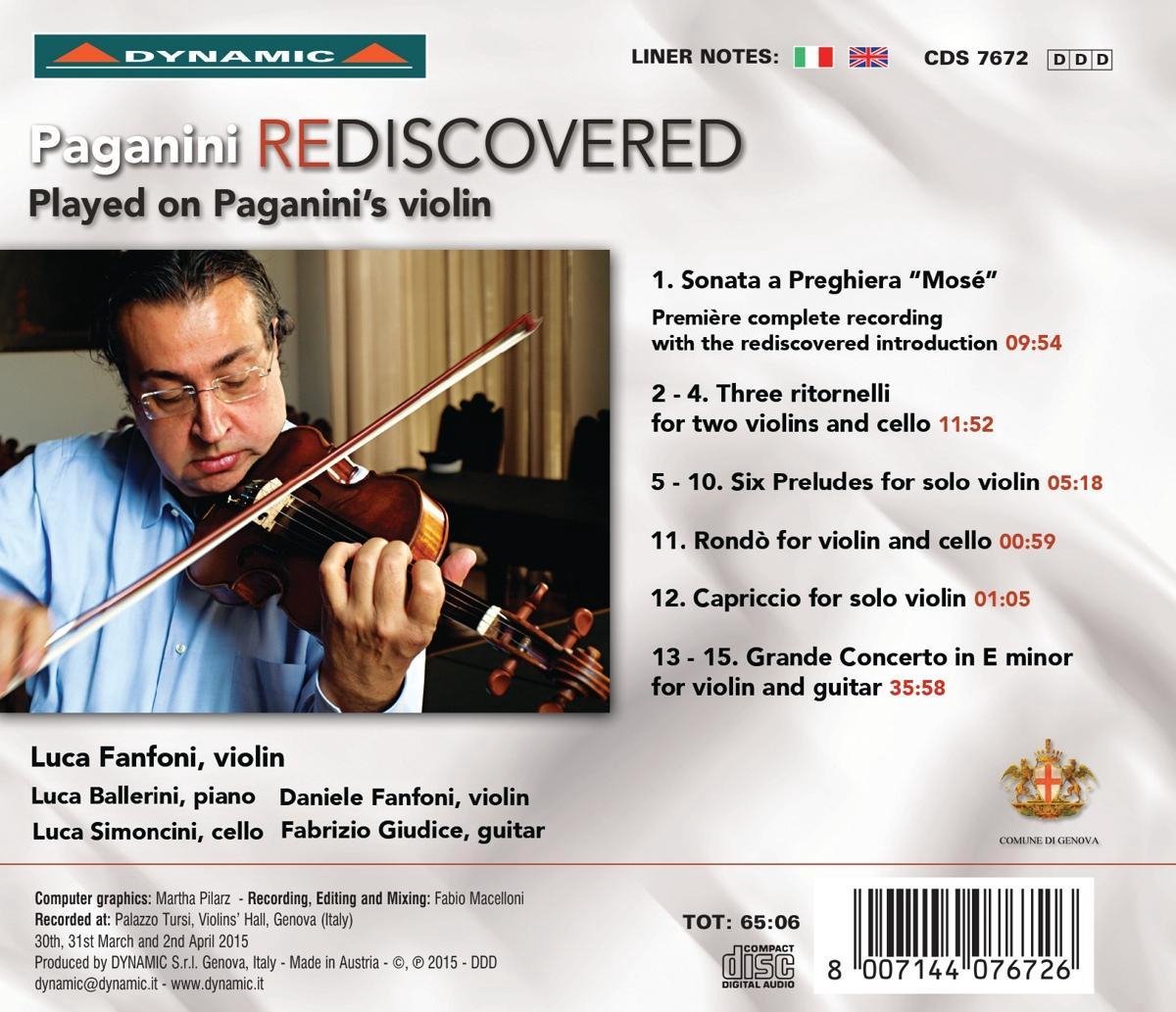 Luca Fanfoni, Daniele Fanfoni, Luca Ballerini - Paganini Rediscovered ...