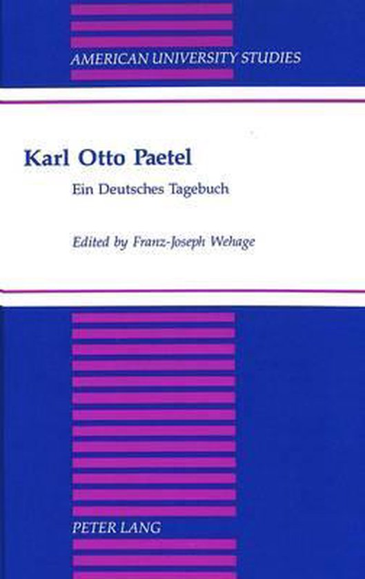 Karl Otto Paetel | 9780820425511 | Karl Otto Paetel | Boeken | bol.com