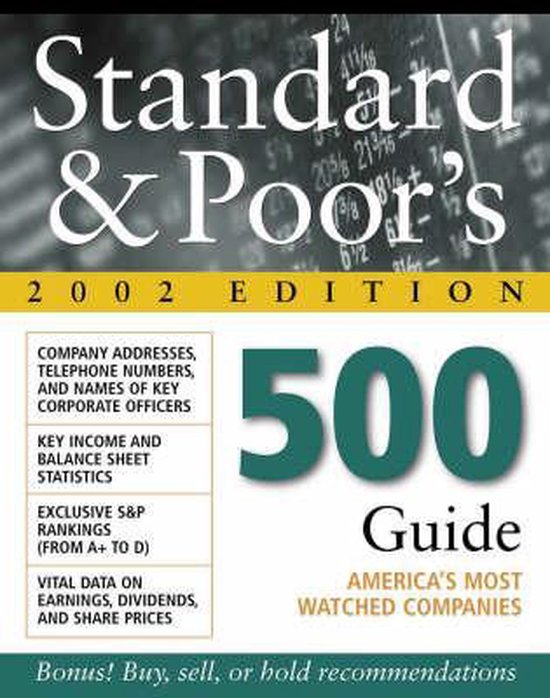 Standard & Poor's 500 Guide, Standard & Poor | 9780071380713 | Boeken | bol Standard & Poor's 500 Guide, Standard & Poor | 9780071380713 | Boeken | bol