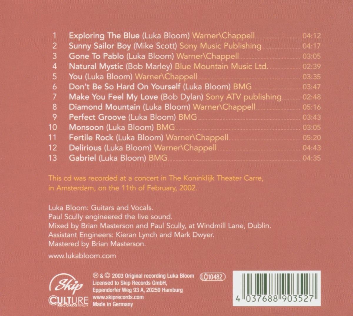 Amsterdam, Luka Bloom | CD (album) | Muziek | bol.com