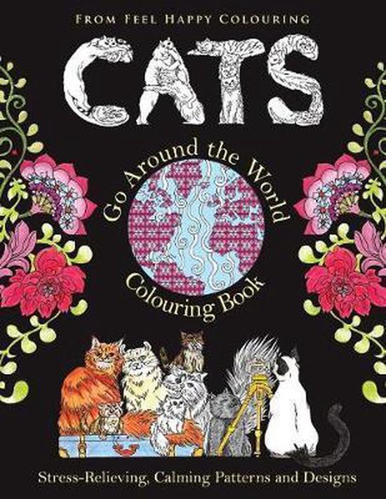 Cats Go Around the World Colouring Book- Cats Go Around the World ...