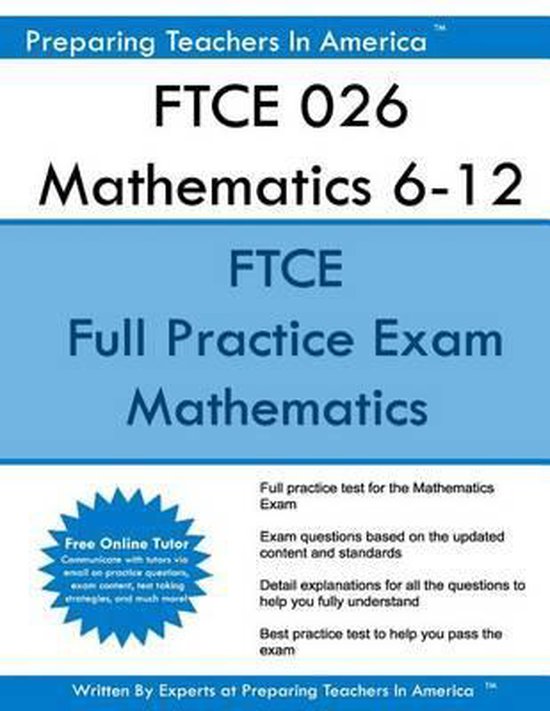Ftce 026 Mathematics 6-12 | 9781540400420 | Preparing Teachers In ...