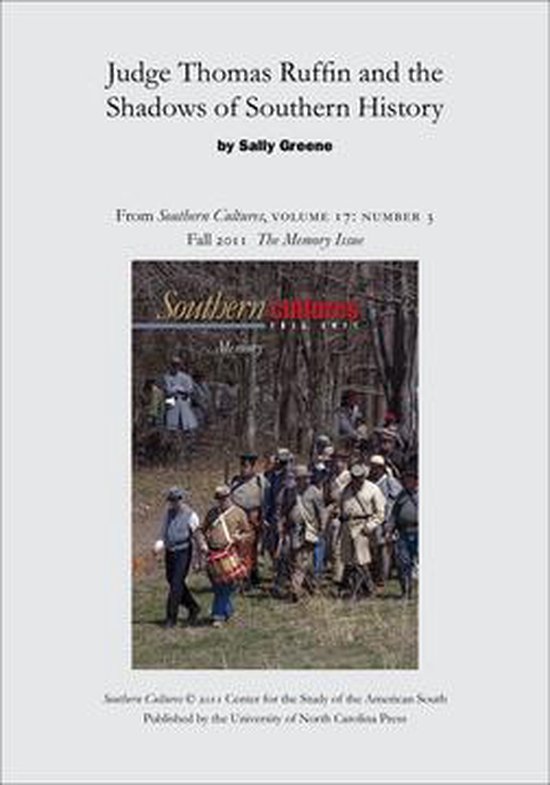 Judge Thomas Ruffin and the Shadows of Southern History (ebook), Sally ...