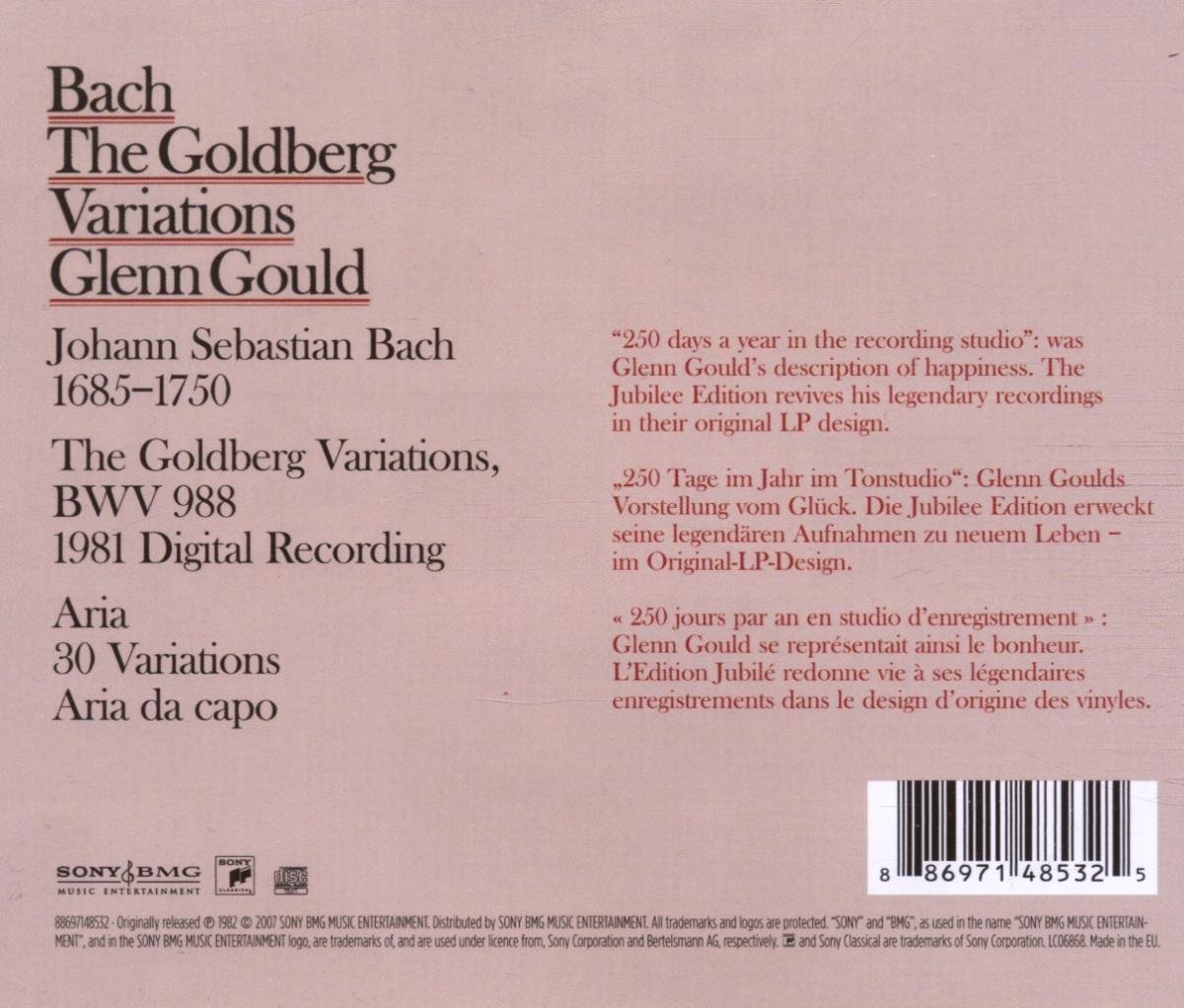 Bach: Goldberg Variations, Bwv 988, Glenn Gould | Muziek | bol