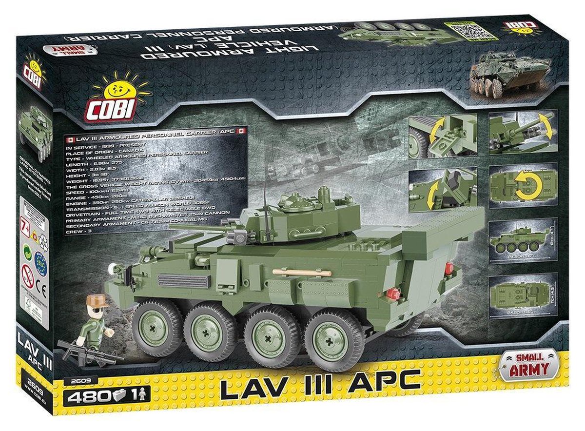Cobi 480 Pcs Small Army /2609/ Lav Iii Apc- Light Armored Vehicle | bol.com