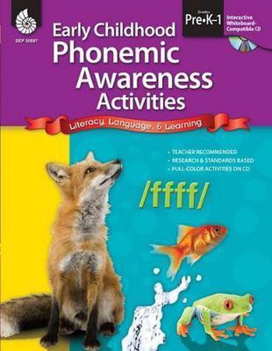 Early Childhood Phonemic Awareness Activities, Grades Pre-K-1, Beth ...