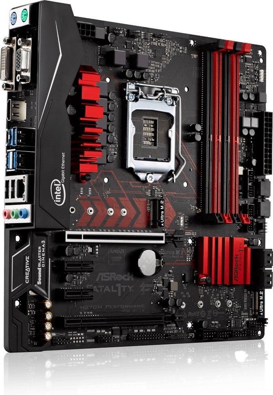 Asrock Fatal1ty H270M Performance Intel® H270 LGA 1151 (Socket H4 ...