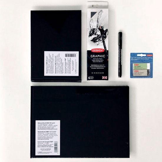 Ultieme Schetsset - Schetspakket met 1x A5 & 1x A4 schetsboek, 1 ...