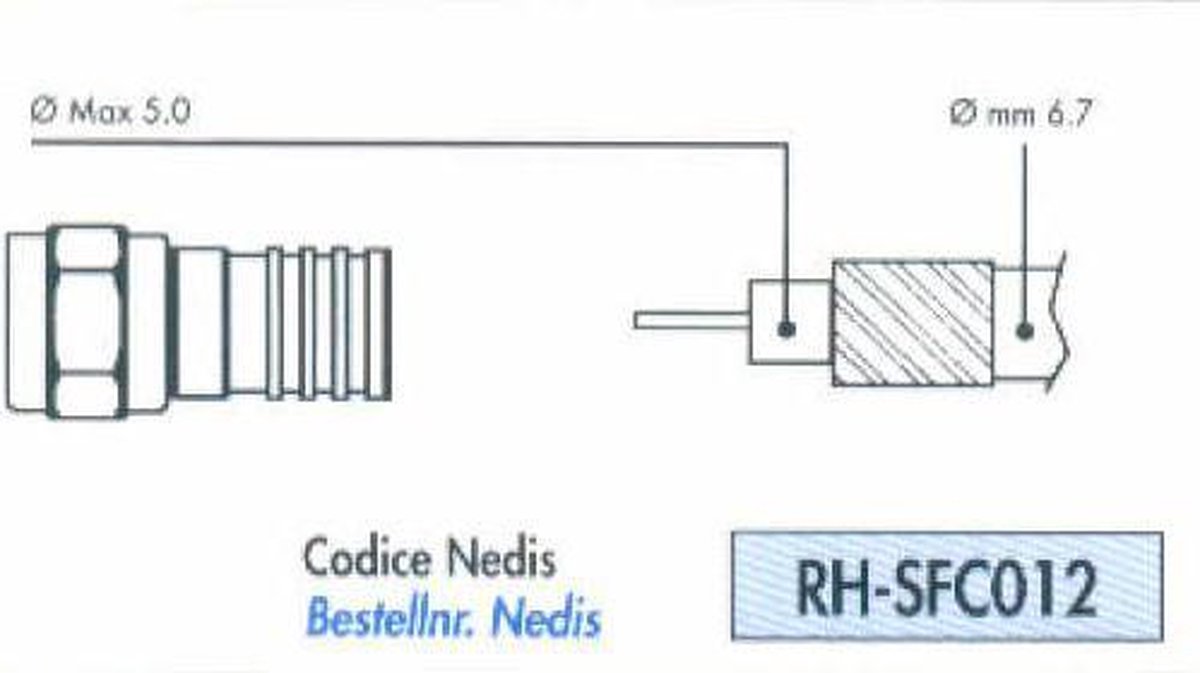 Hirschmann Krimp F-connector | bol.com