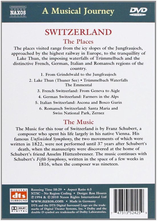 Switzerland Mountains, Lakes & Water (Dvd) | Dvd's | bol.com