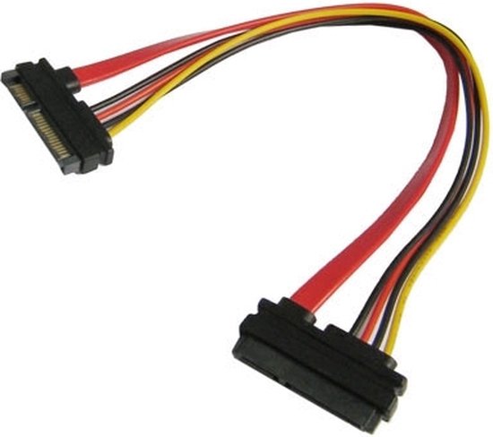 Let op type!! 15 + 7 Pin Serial ATA mannetje naar vrouwtje Data Power ...