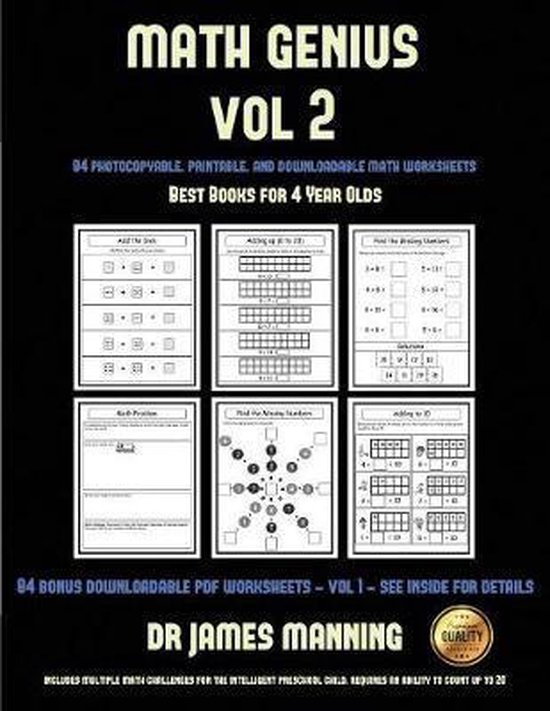 Best Books For 4 Year Olds Math Genius Vol 2 This Book Is Designed