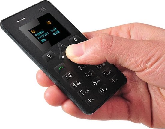mini mobiele telefoon - kleiner dan een creditcard | bol.com