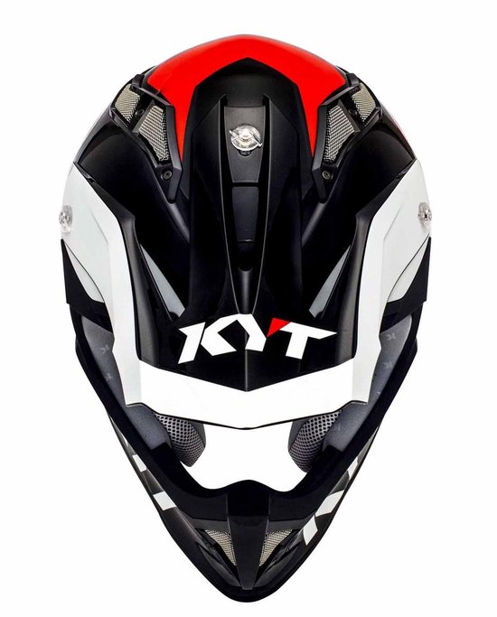 KYT Strike Eagle K-MX Helm Zwart Wit | bol.com