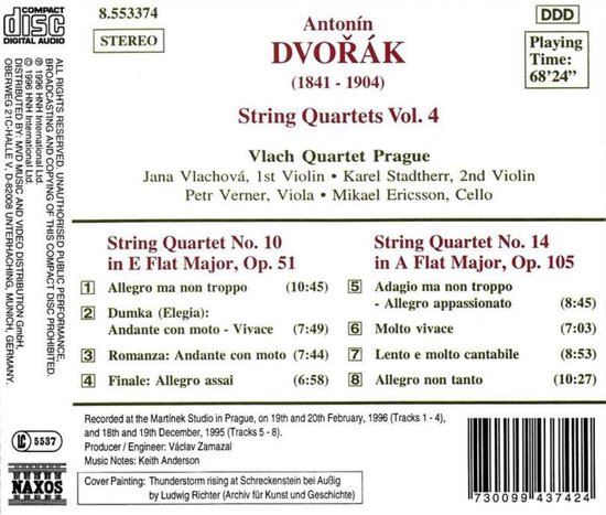 Vlach Quartet Prague - String Quartets 4 (CD), Vlach Quartet Prague | Muziek | bol
