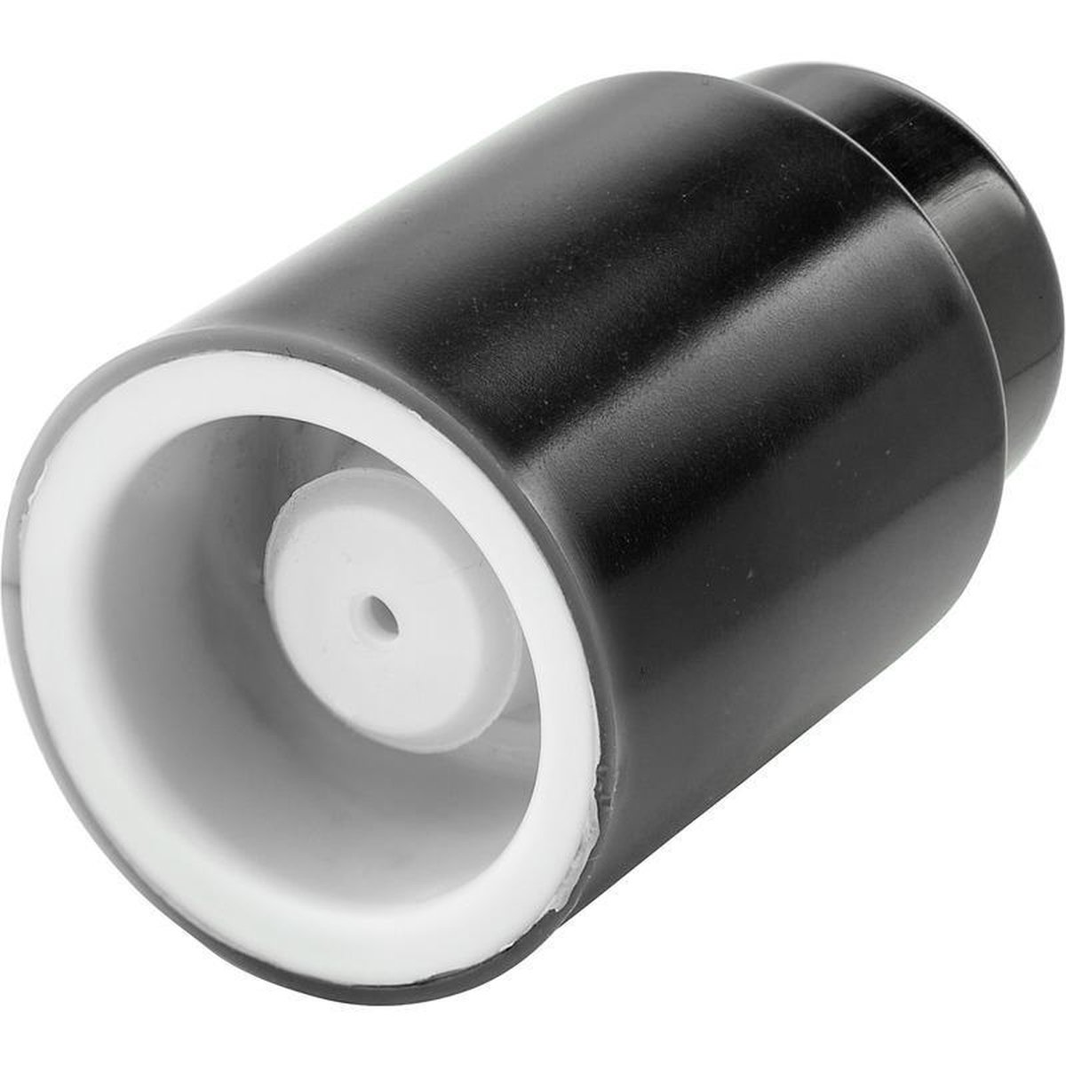 Zwarte vacuum wijnstopper - flesdoppen/flesstoppers - afsluitdop met vacuumknop | bol.com