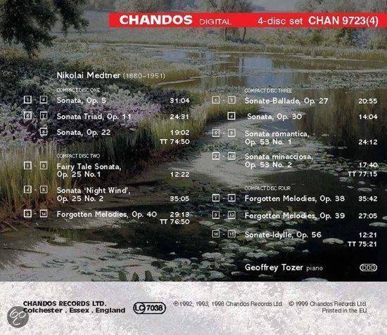 Medtner: Complete Piano Sonatas & Forgotten Melodies, Geoffrey Ypnoo ...