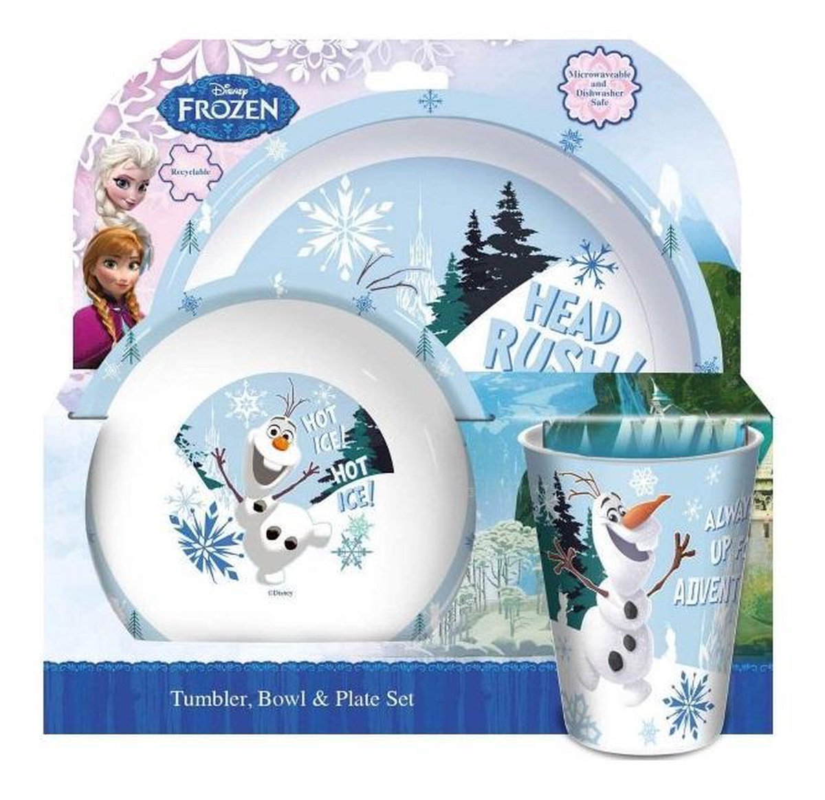 Disney Frozen Olaf servies 3-delig set | kinderservies | bol.com
