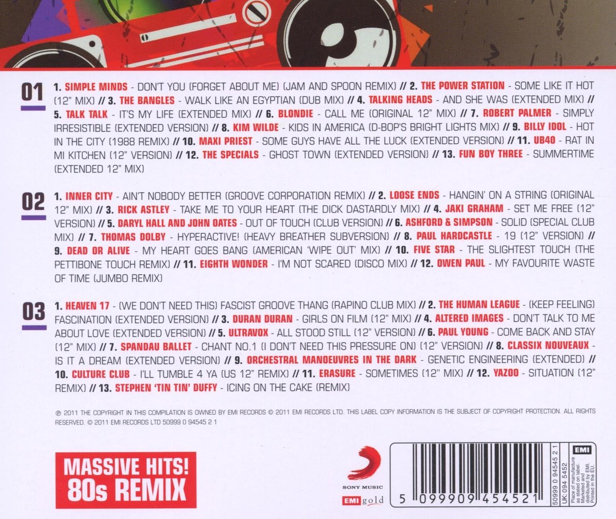 Massive Hits! - 80S Remix, various artists | CD (album) | Muziek | bol.com