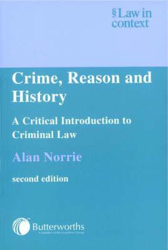 Crime, Reason and History | 9780406932464 | Alan Norrie | Boeken | bol.com