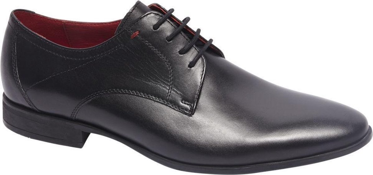 Borelli Heren Zwarte Leren Veterschoen Schoenen nl Borelli Heren Zwarte Leren Veterschoen Schoenen nl