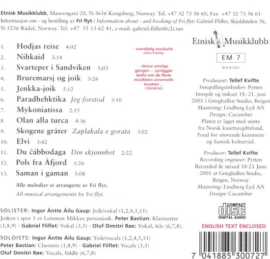 Flyr Fritt, Fri Flyt | CD (album) | Muziek | bol.com