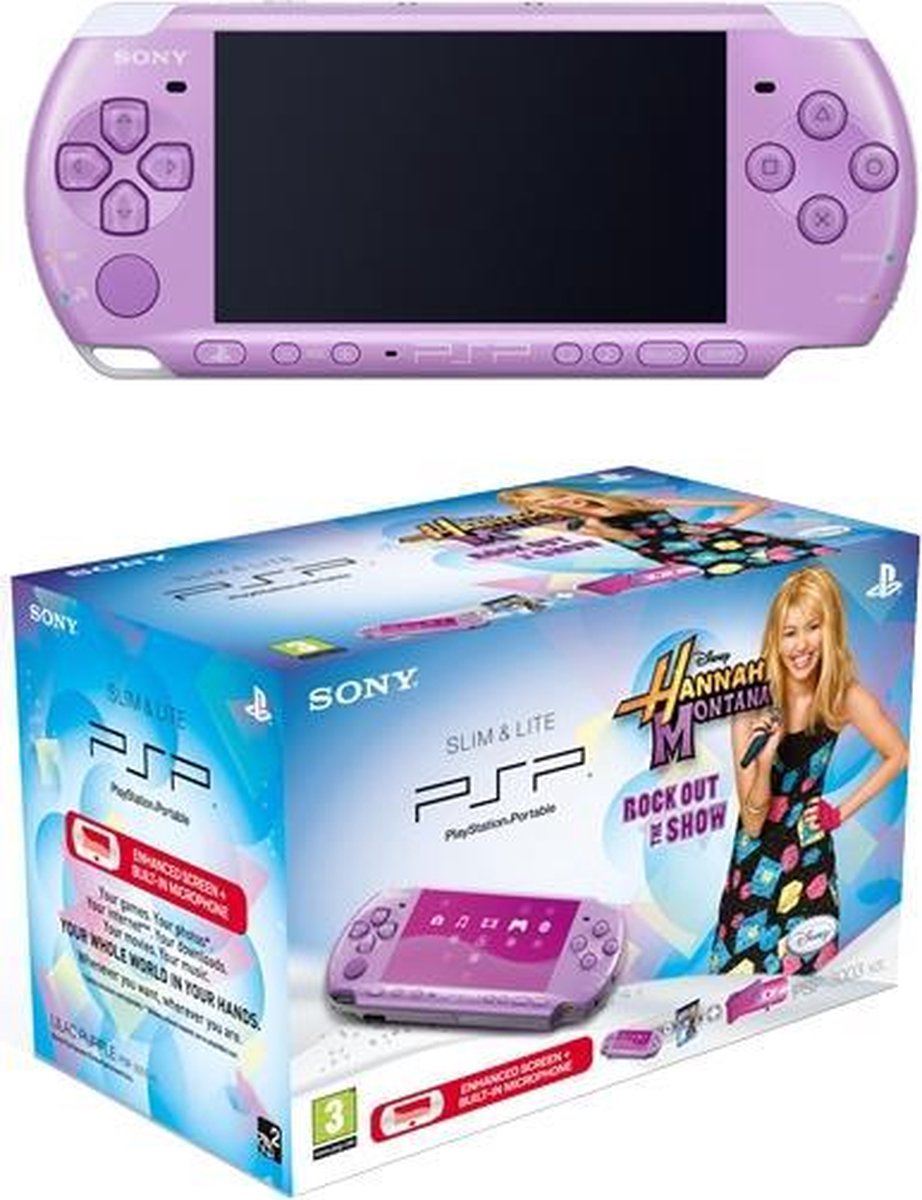 PSP Slim & Lite 3000 - Lilac + Hannah Montana: Rock out the Show | bol