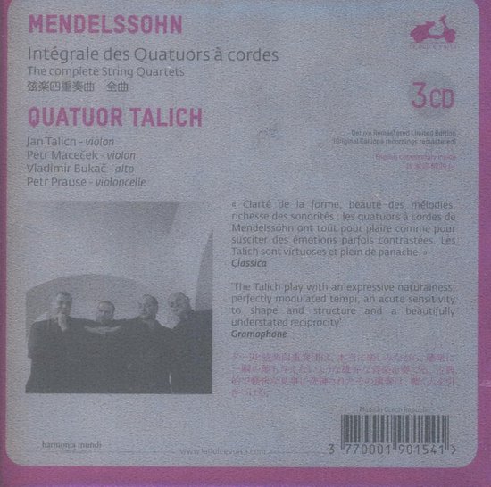 Talich Quartet - Integrale Des Quatuors, Talich Quartet | CD (album) | Muziek | bol.com