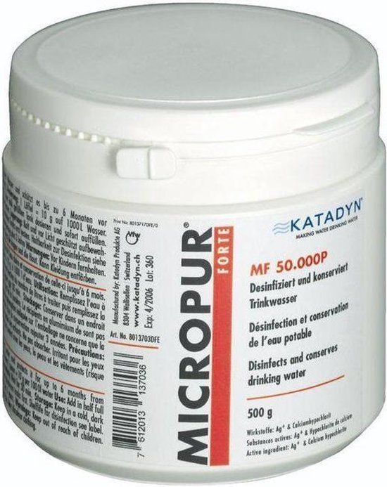 Micropur Forte, MF 50.000P, 500g | bol.com