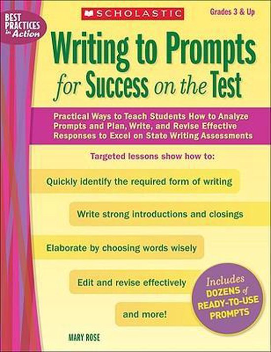 Writing to Prompts for Success on the Test, Mary Rose | 9780545234597 ...