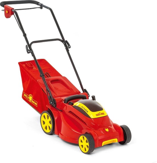 WOLF-Garten 18AKJJ33650 Duwgrasmaaier Zwart, Rood, Geel grasmaaier | bol