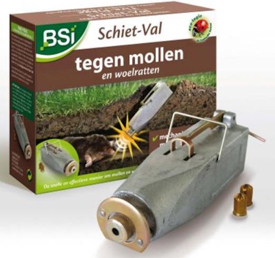 BSI Mollen Schietval - Woelratten doden - Mechanische val 9mm | bol