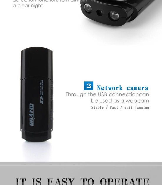 USB Stick met Voice recorder en 1080P Full HD Camera 16GB | bol.com