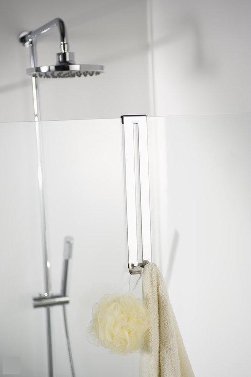 Haceka Selection Dubbele Haak Lang - Voor inloopdouche - Glanzend | bol.com