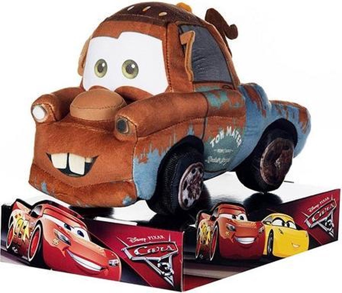 Disney Cars knuffel Takel - 25 cm - Bruin - Met Display | bol