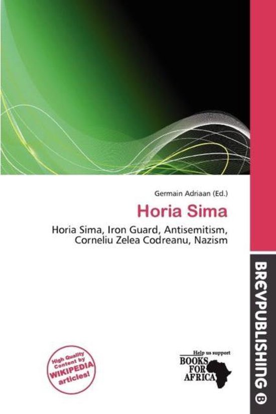 Horia Sima | 9786137298039 | Boeken | bol.com