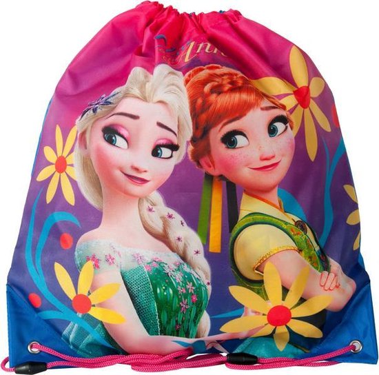 Disney Frozen Land van ijs - Trekkoordtas - Anna en Elsa - 34 cm hoog ...