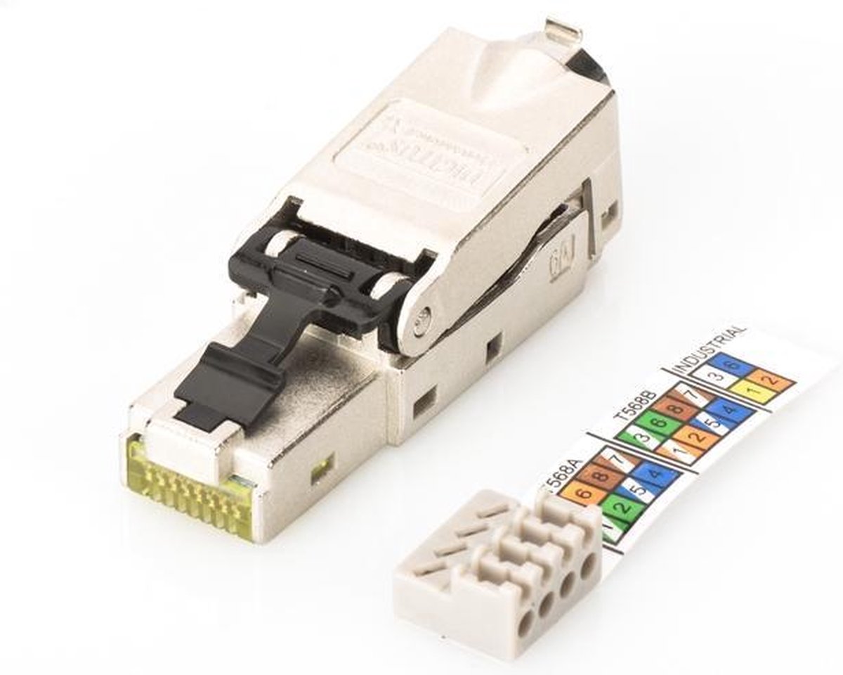Digitus RJ45 Netwerk Stekkerverbinder CAT 6A, Zonder connectoren [1x ...