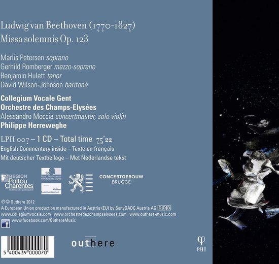 Collegium Vocale Gent, Orchestre Des Champs-Elysées, Philippe Herreweghe - Beethoven:... | bol.com