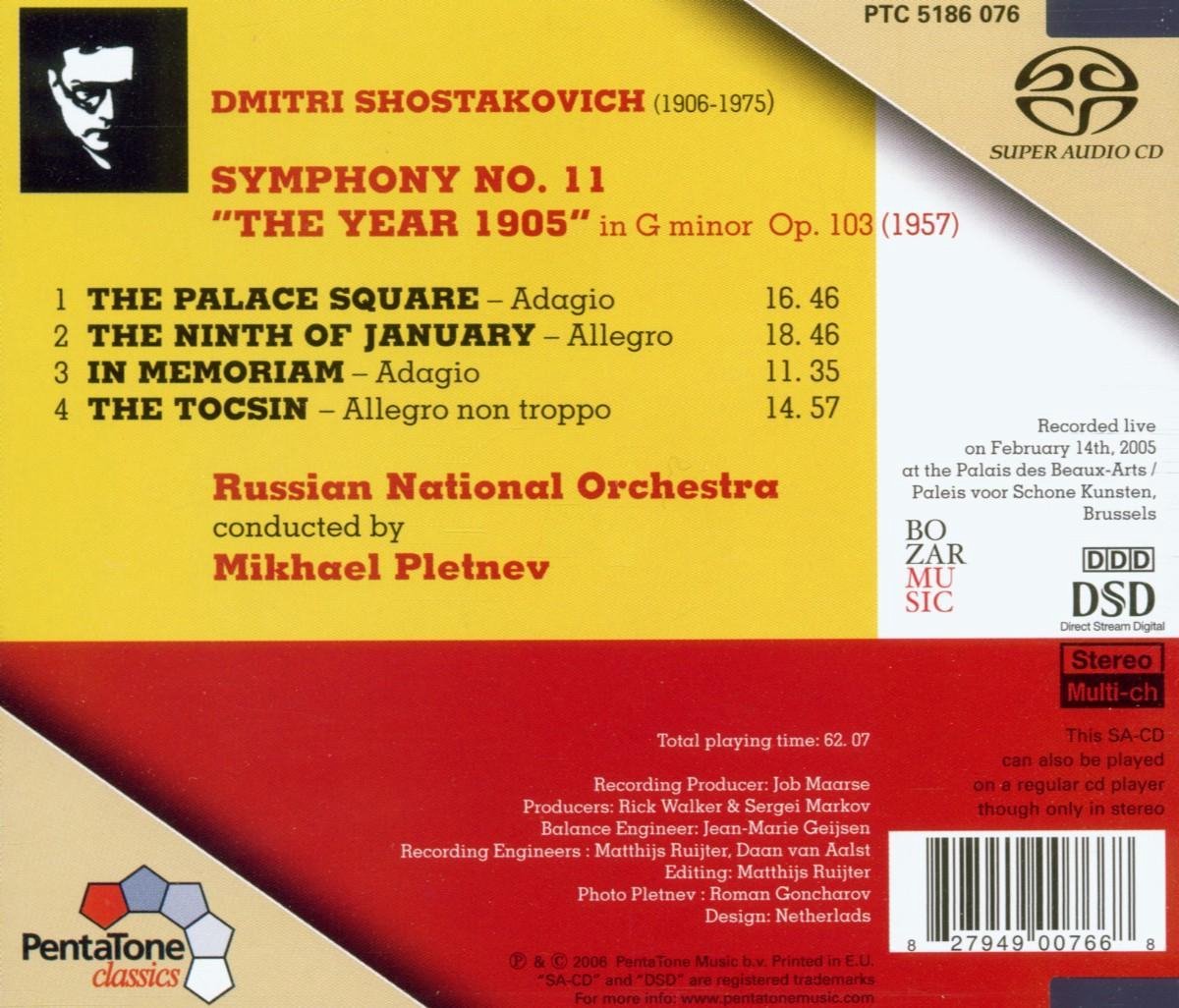 Mikhail Pletnev, Russian National Orchestra - Shostakovich: Symphony No.11 "The Year... | bol
