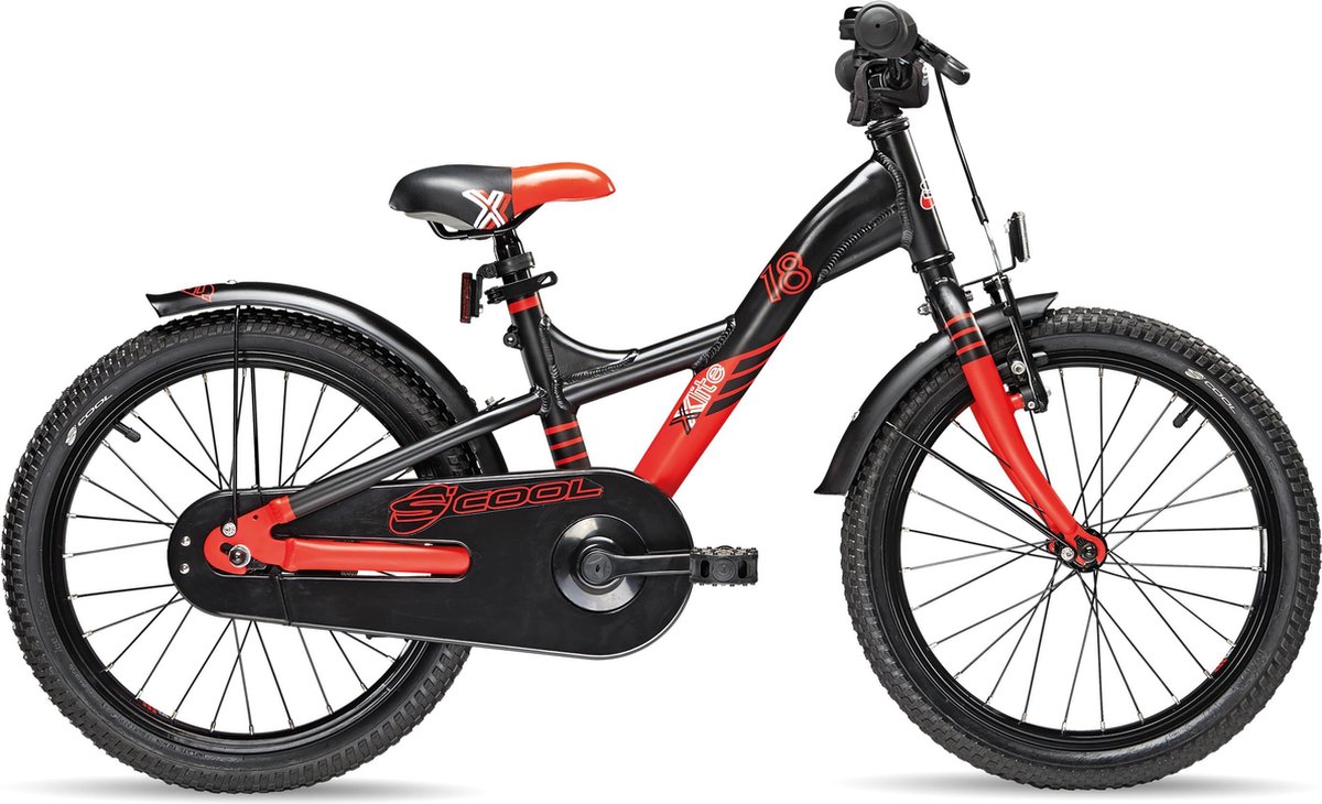 Kinderfiets-18 inch-s'cool XXlite 18 kinderfiets Kinderen alloy rood ...