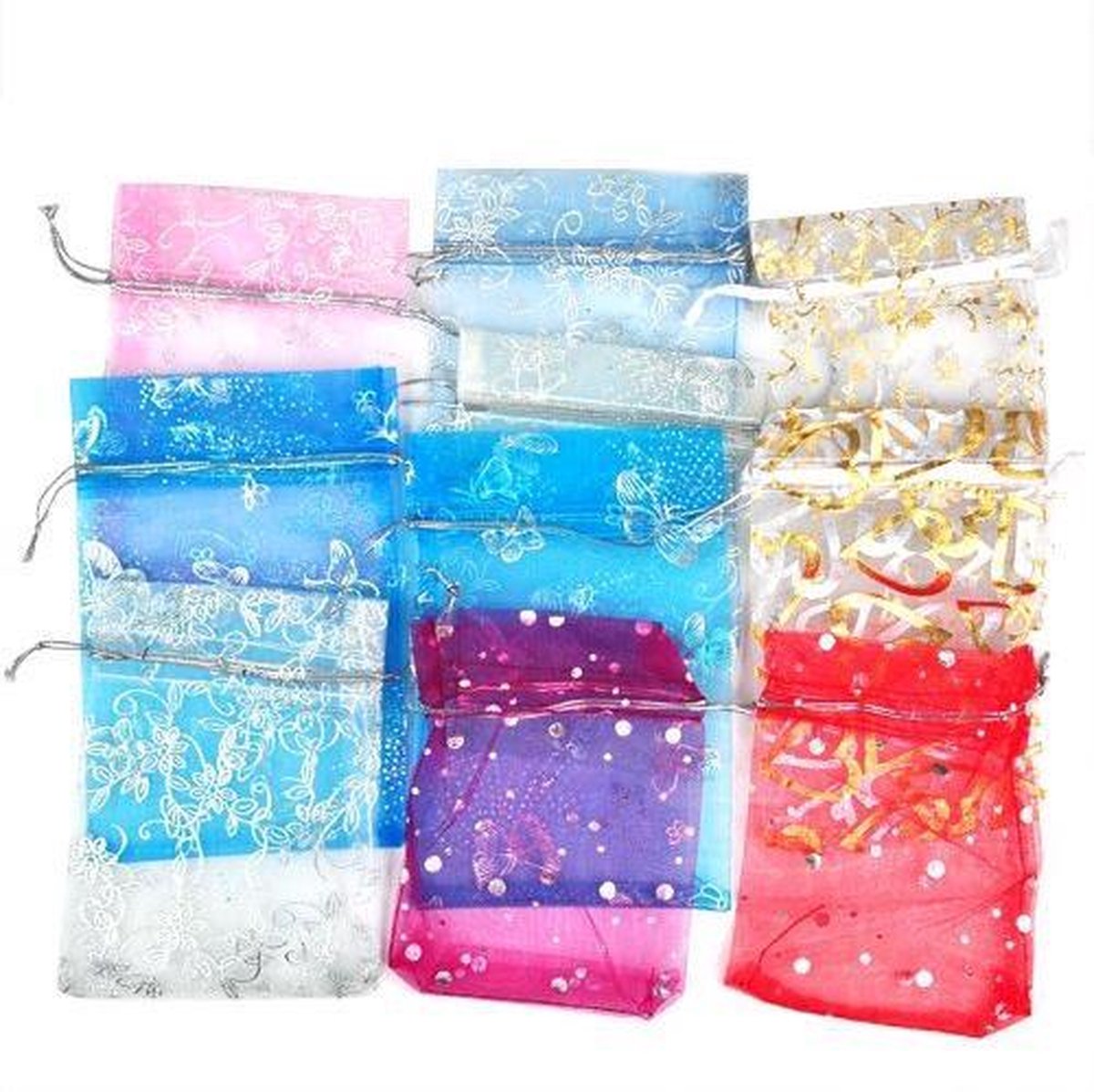 Luxe Organza Stof Zakjes - Kadozakjes / Kadotasjes - Cadeauverpakking ...